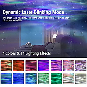 AIRIVO Northern Lights Aurora Projector (Black+ Gold)