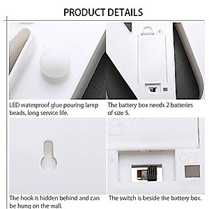 Creation Core 8.7" Tall Large LED Baby Word Marquee Signs Battery Operated Warm White Light Up Letters for Home Bedroom Nursery Room Table Wall Decor, Baby