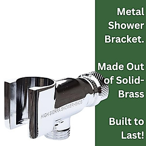High Sierra's All Metal Universal Handheld Shower Holder. Available in: Chrome, Brushed Nickel, OIL RUBBED BRONZE, or Polished Brass