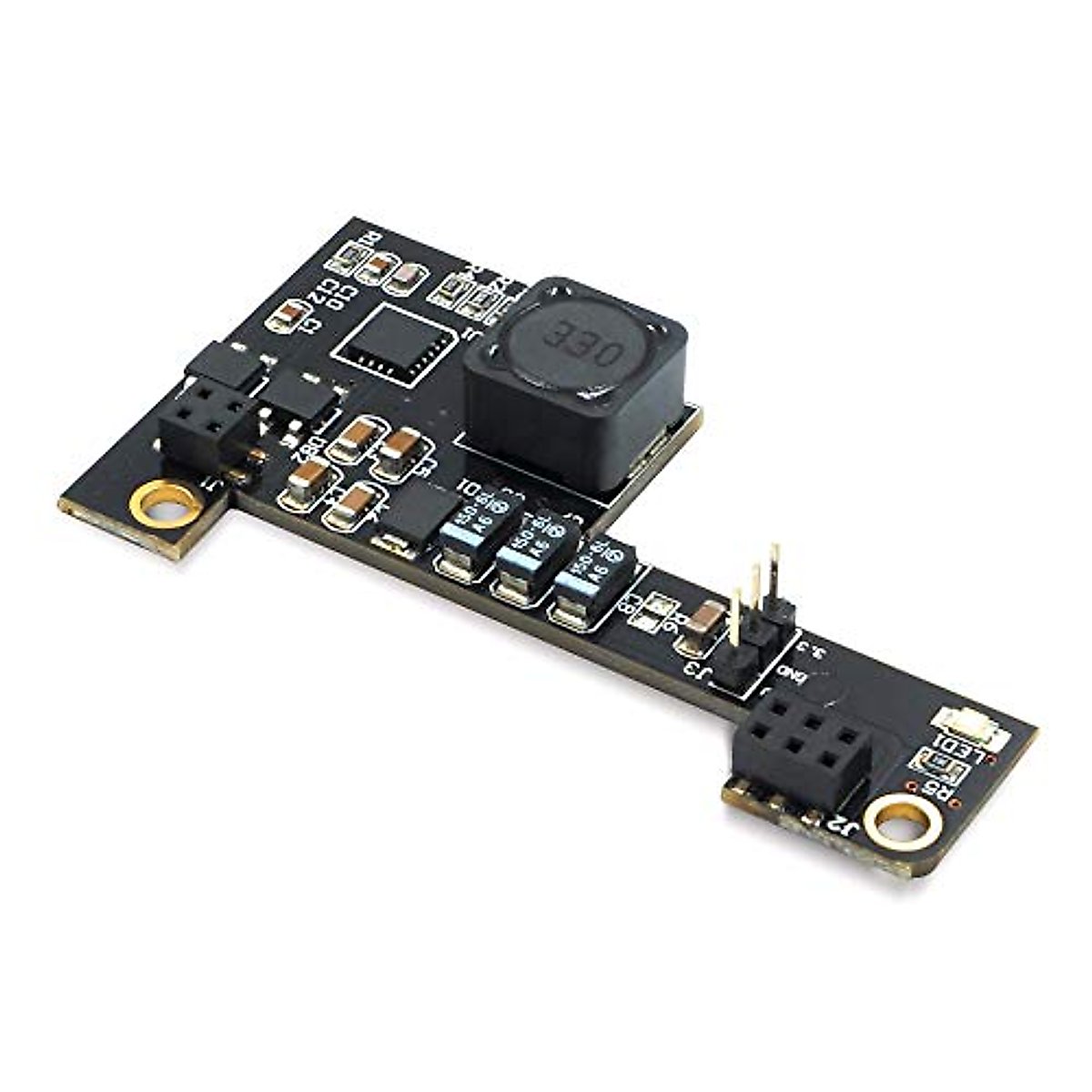 LoveRPi Power-Over-Ethernet (PoE) HAT Kit for Raspberry Pi 3 Model B+ with Black Case