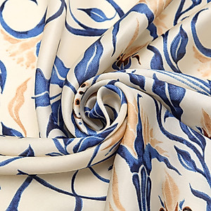 RIIQIICHY Womens Head Hair Scarf Like Satin Silk Scarf Sleeping Hair Wrapping Night 27.5"