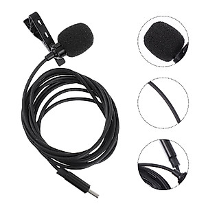 ERINGOGO lavalier Microphone USB mic pro Microphone Phone mic Mini mic Mini Broadcast Mic Clip- on Mic Lapel Mic Condenser Clip on Microphone Professional Mic lav mic TPE Wireless