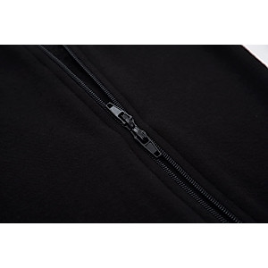 HahaNice Baby 2 Way Zipper Girls Boys 100% Cotton Footed Sleep and Play with Mitten Cuffs Black&Red 3 Months