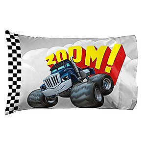 Jay Franco Nickelodeon Blaze Fast Track 3 Piece Twin Sheet Set, 39" x 75"