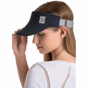 Lucky In Love Lucky Logo Stretch Visor (Black)