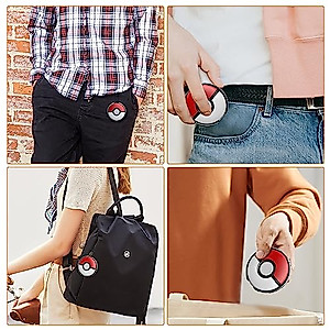 ZAONOOL Protective Case for Pokémon Go Plus + 2023, Cover Case for Pokemon Go Plus Plus with 4 Silicone Button Caps & Wrist Strap, Clear Hard Case for Pokemon Nintendo Switch Game Accessories