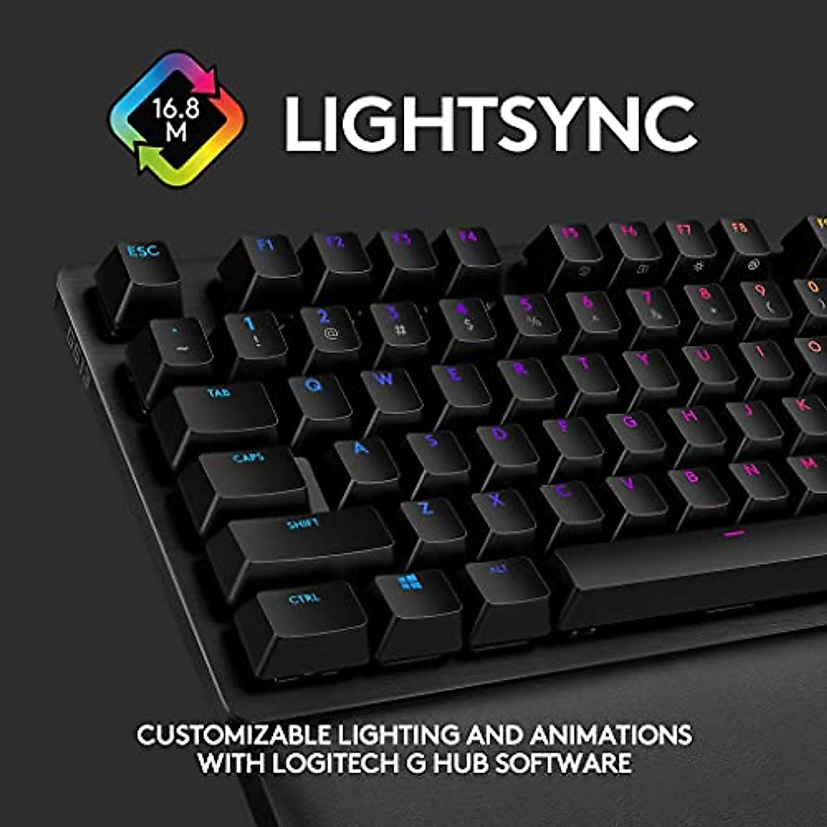 Logitech G513 Carbon LIGHTSYNC RGB Mechanical Gaming Keyboard with GX Red Switches - Linear (Renewed)