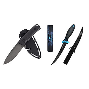 FLISSA Fixed Blade Hunting Knife, 6" Fillet Knife