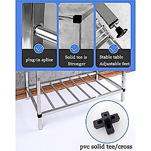 Laundry Sink Stainless Steel Outdoor Sink for Washing, Utility Single Bowl Sink, Commercial Kitchen Prep with Faucet and Drainboard, for Backyard Garage Camping Portable Handwashing Station (Size : 5