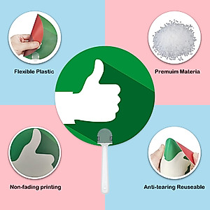 ATOM GROUP Thumbs Up Thumbs Down Paddles for Classroom Voting Teacher Classroom Event Supplies Teacher Student Interaction Signs Childhood Education Materials Auction Paddles 24 Pcs