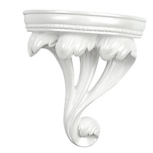 Cabilock 2pcs Wall Shelf Bathroom Shelves Home Wall Decor Display Hanging Rack Shelves for Wall Decor Wall Mounted Shelves Kitchen Storage Shelf Container White Dropshipping Resin