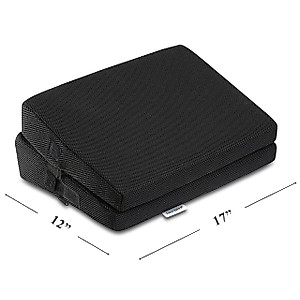 InteVision 4-in-1 Footrest for Added Height - Premium Foam Foot Cushion Works Great for Under Desk or bar - Will not Slide on Any Surface
