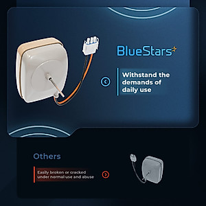 WR60X10141 Refrigerator Evaporator Fan Motor Replacement by BlueStars - Fits GE Hotpoint Fridges - Replaces WR60X31522 WR60X23584 AP5955766 WR60X10346 PS10063450 WR60X10045 WR60X10046