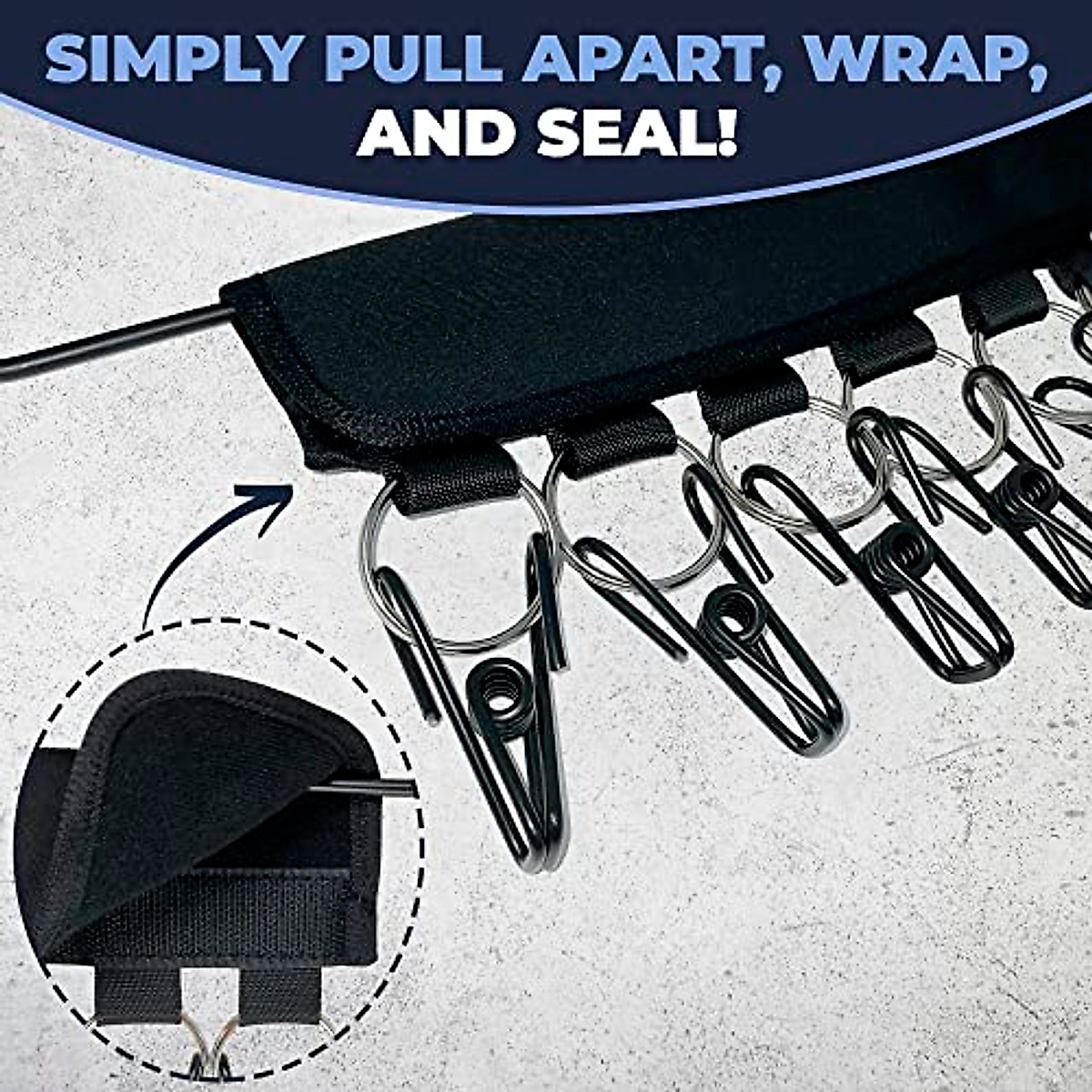 PackHatUSA The Original American Patented 18 Hat Organizer and Hat Rack for Your Closet - Transform Clothing Hangers into Hat Racks for Baseball Caps - Make Hat Storage Easy - Universal Fit Hat Holder