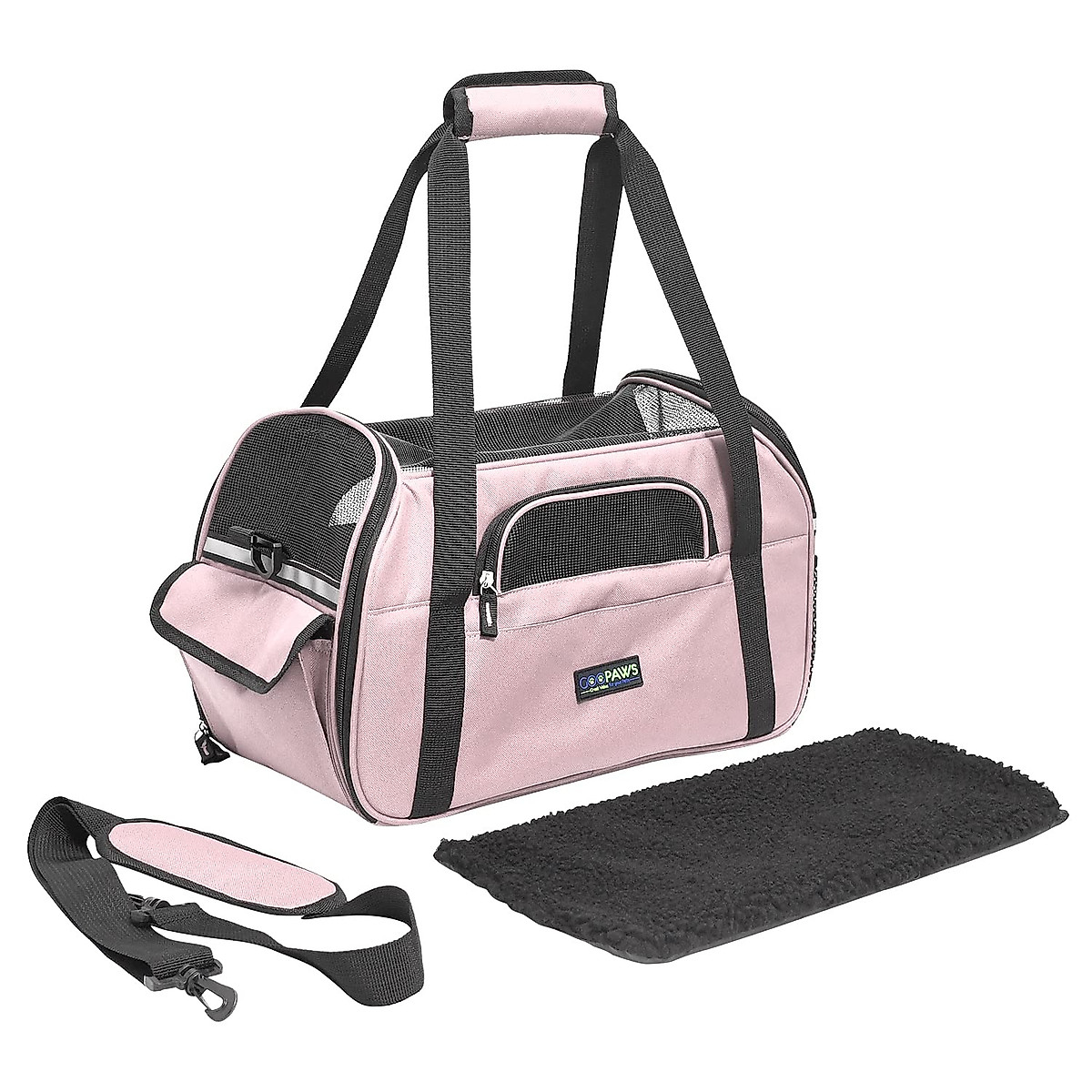 JESPET Soft-Sided Kennel Pet Carrier for Small Dogs, Cats, Puppy, Airline Approved Cat Carriers Dog Carrier Collapsible, Travel Handbag & Car Seat