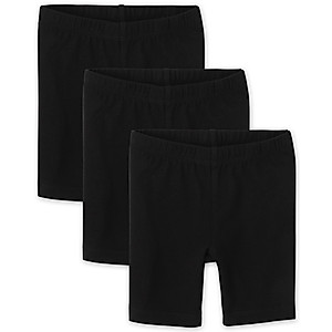 The Children's Place baby girls And Toddler Bike Shorts, Black 3 Pack, 12-18 Months US