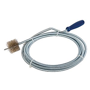 Silverline Tools 342654 Drain Auger with Brush 3m, Silver