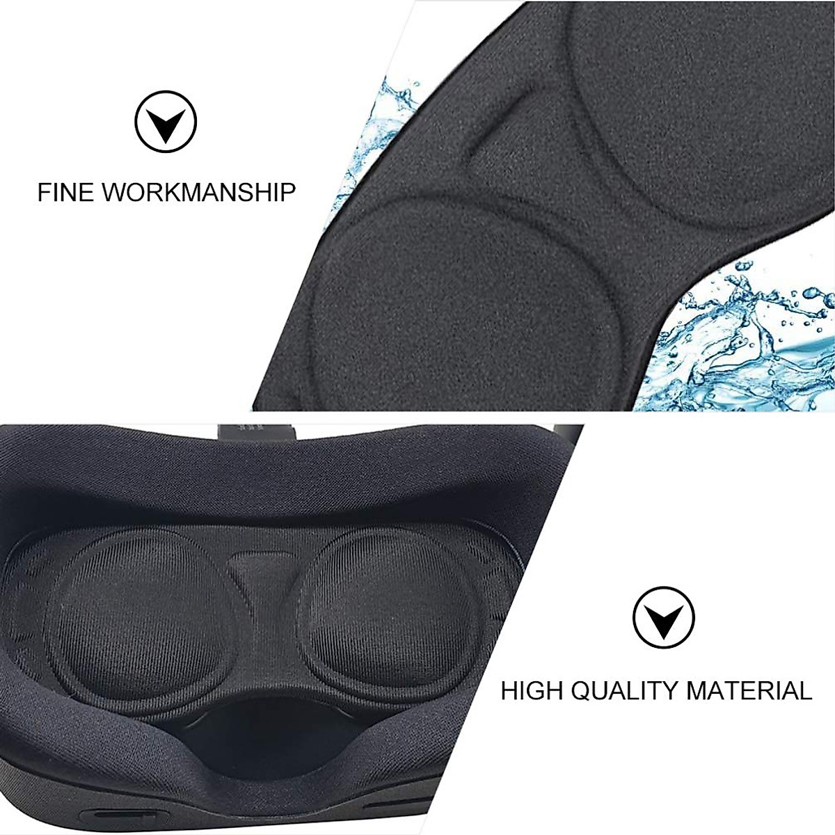 Hemobllo VR Lens Cap 1pc Vr Lens Protection Lens Protector Virtual Reality Lens Case Vr Lens Cover Black Vr Gaming Cover for Lens Sponge Cover Vr Lens Accessory