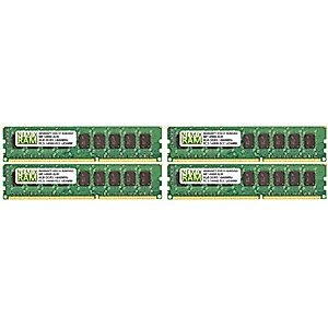 NEMIX RAM 32GB (4X8GB) DDR3 1866MHZ PC3-14900 2Rx8 1.5V 240-PIN ECC UDIMM Unbuffered Memory KIT