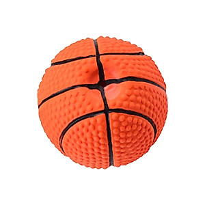 Housoutil 3pcs Pet Basketball Toy Dog Treat Toy Fetch Dog Toy Puppy Teething Toy Dental Chew Toy Dog Stuffed Toy Dog Squeaky Toys Puppy Eating Toy Pet Chewing Toys Emulsion Animal Dog Bite