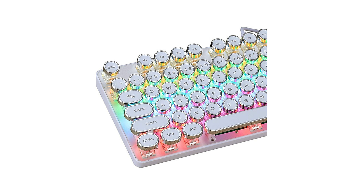 K917 RGB Mechanical Gaming Keyboard - 87 Keys Retro Design