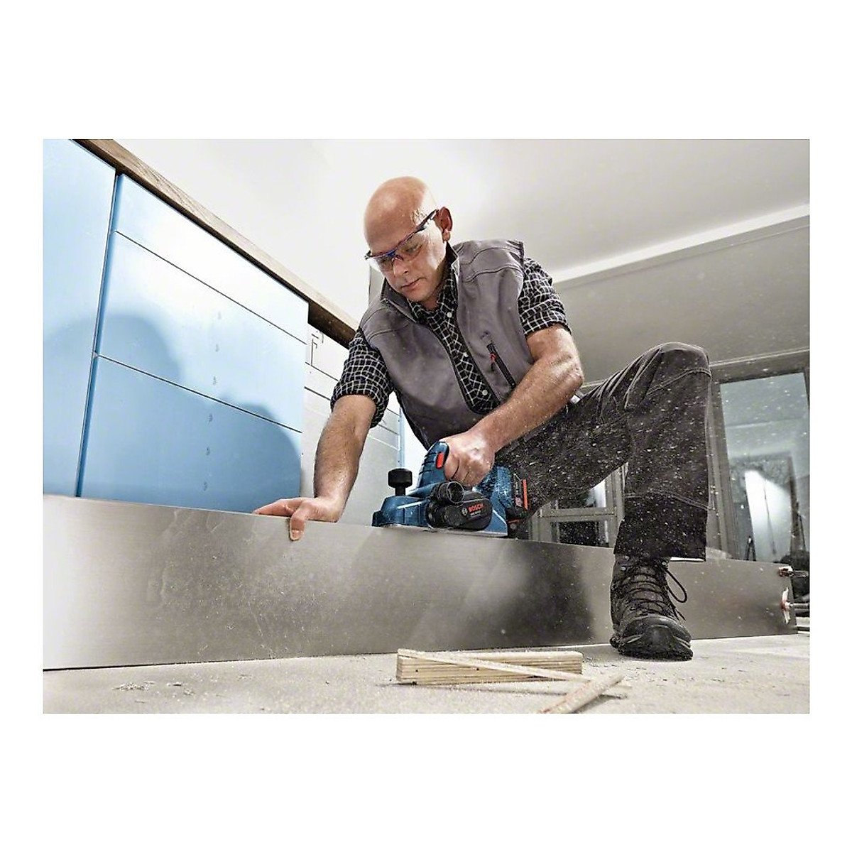 Bosch Professional Gho 18 V-Li Cordless Planer (Without Battery And Charger) - L-Boxx