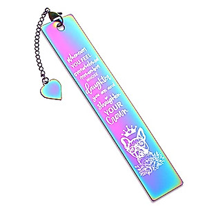 Daughter an Crown Inspirational French Bulldog Dog Funny Bookmark Gifts for Women Girls Lovers Bookworm Daughter Lovers Friend Sister Book Female Sister Gifts Friendship Gifts