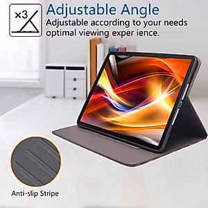 DEHJYYIJUY Case for Samsung Galaxy Tab S8 2022 & S7 2020 11 inch (SM-X700/X706/T870/T875/T878) - Slim PU Leather Folio Smart Cover with Auto Wake/Sleep, Purple Flowers and Butterfly