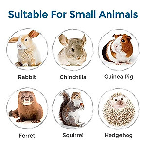 Vannon Top Fill Small Animal Water Bottles for Crate No Drip BPA Free Water Dispenser for Rabbit, Chinchilla, Ferret, Guinea Pigs, Squirrel, Hedgehog
