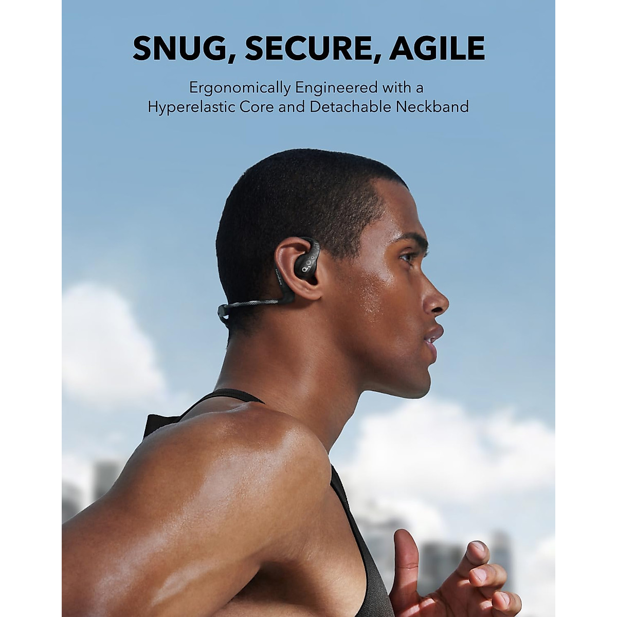 Soundcore by Anker AeroFit Pro Open-Ear Headphones with Liberty 4 NC Noise Cancelling Earbuds, Ultra-Comfort, Secure Fit, Ergonomic Design, Rich Sound with LDAC, IPX5 Water-Resistant, 46H Playtime