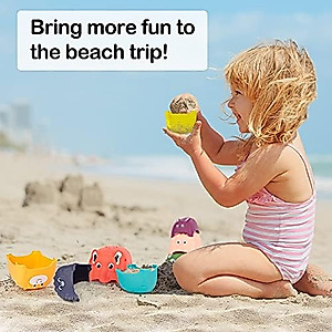 EINSTEM Toddler Toys Age 1-2, 2-4, Animal Stacking Cups, Baby Toys for Boys and Girls Learning Sorting and Building Blocks, 8 Pieces