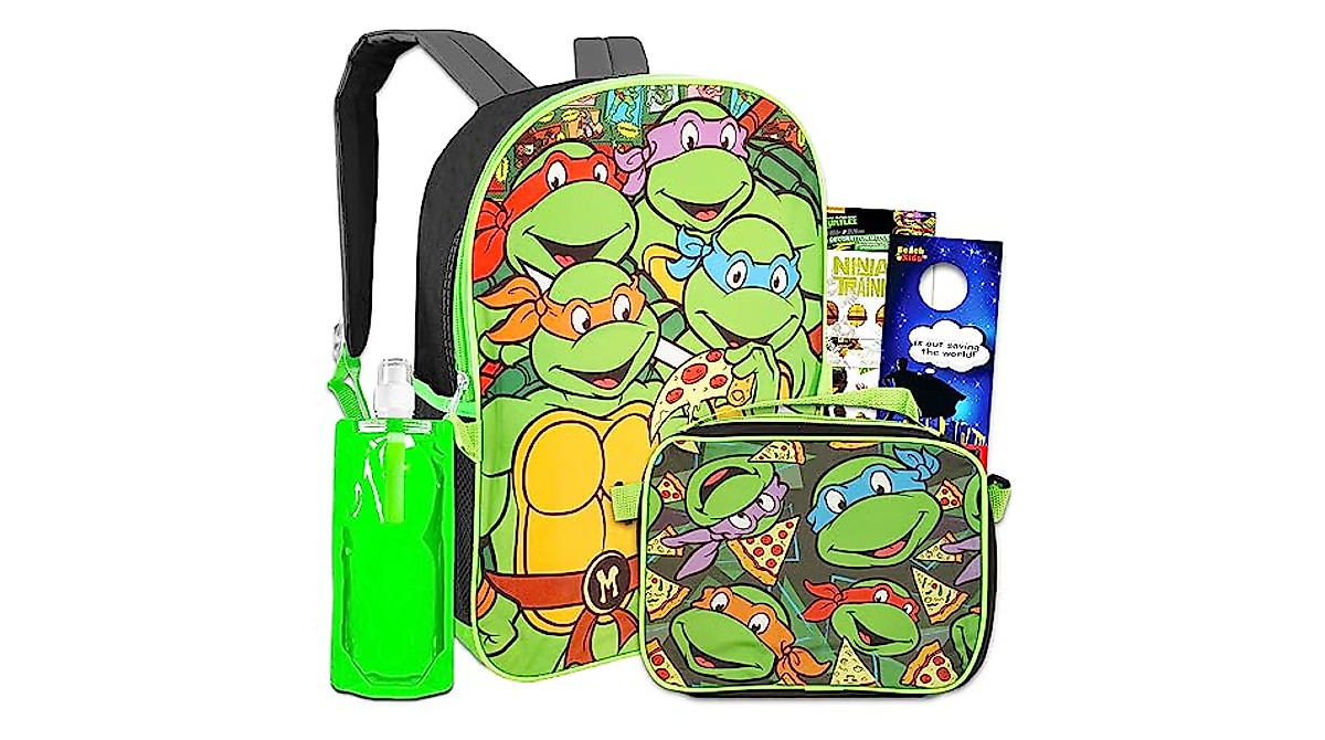 TMNT Backpack & Lunch Box Set for Kids - Fun Bundle