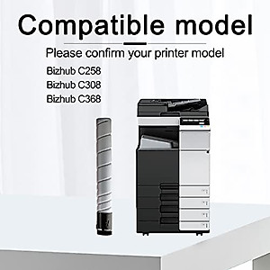 2PK Black Compatible TN324K | A8DA130 Toner Cartridge Replacement for Konica Minolta Bizhub C258 C308 C368 Printer-by MIGUICOLOR