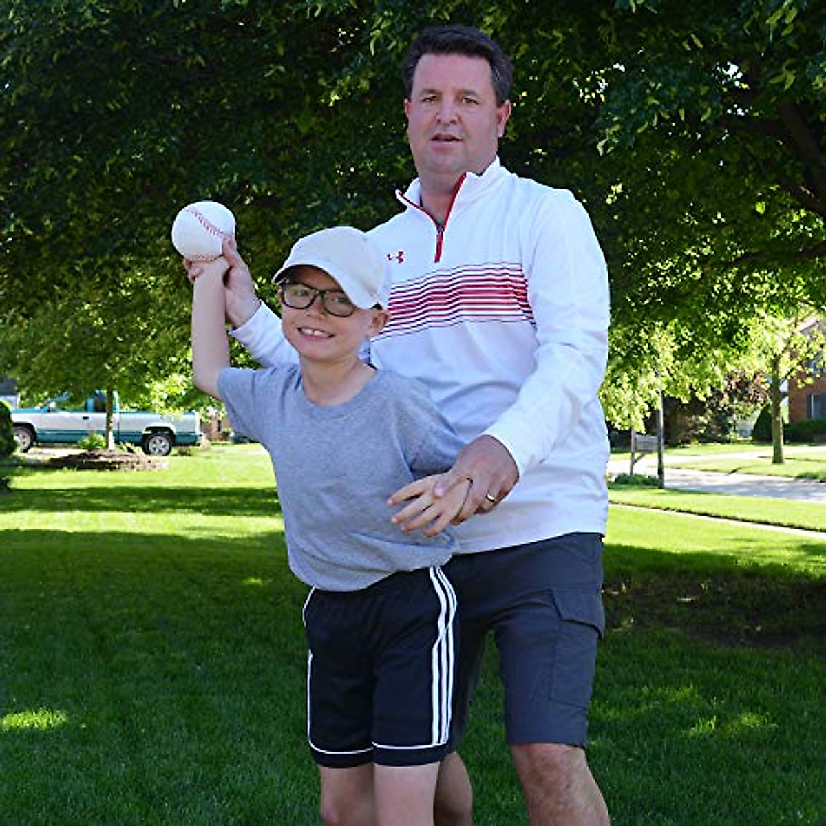 CatchStar Plush Baseball Stuffed Baseball Toy Durable Baseballs Plush Toy Soft Sports Ball Toy Gift for Kids Boy Baby Children Infant Toddler 4"