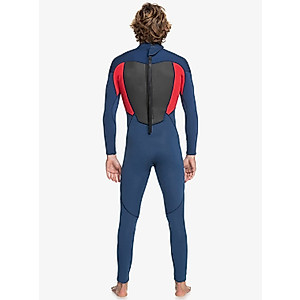 Quiksilver Mens Prologue 3/2 GBS Back Zip Wetsuit - Insignia/High Risk | Large