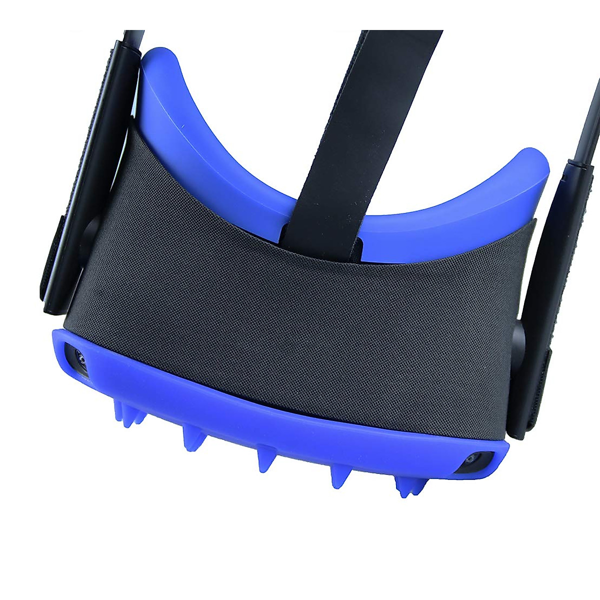 MASiKEN Silicone Mask Cover & Face Cushion for Oculus Quest, Head Cover Protection Skin Cap, Face Pad Replacement Accessories Shock-Resistant Sweatproof Lightproof (Blue)