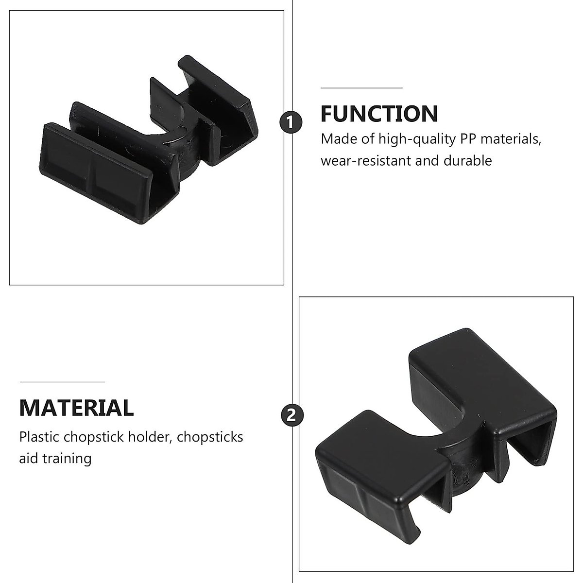 TOPBATHY Training Chopsticks Reusable Chopstick Helpers Training：10PCS Chopsticks Hinges Connector Right or Left Handed Chopsticks Helper Beginners for Beginners, Trainer, Seniors