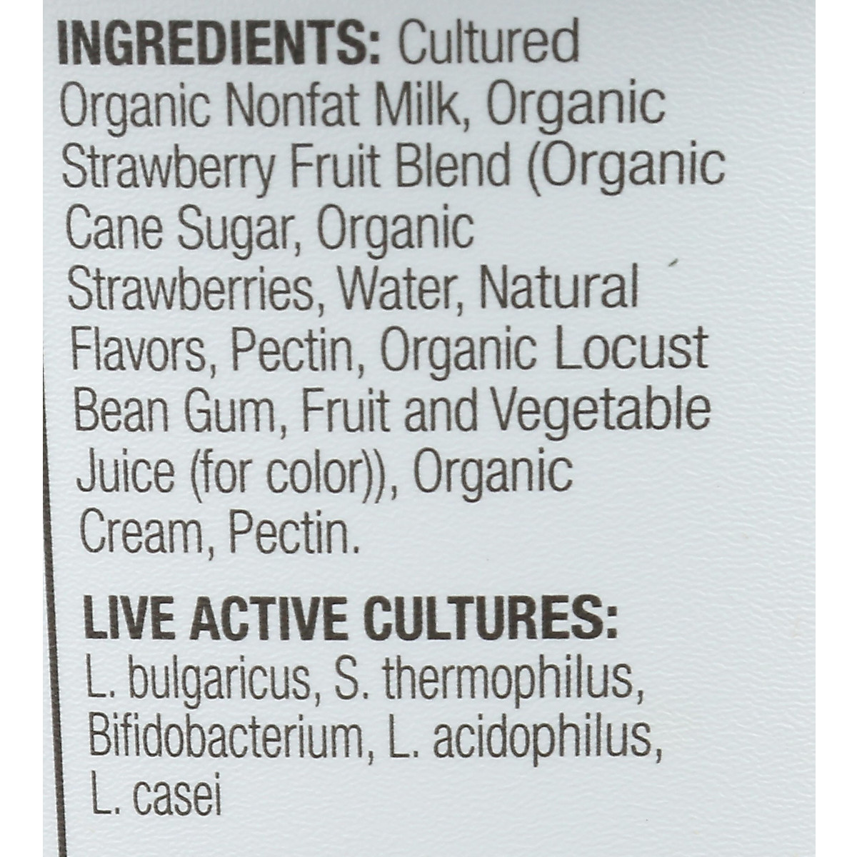 CLOVER SONOMA Organic Low Fat Strawberry Yogurt, 5.3 OZ