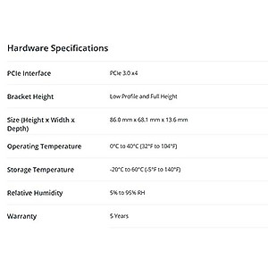 Synology 10Gb Ethernet Adapter 1 RJ45 Port (E10G18-T1)