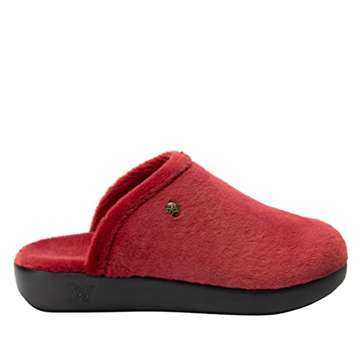 Alegria Womens Comfee Fuzzy Wuzzy Wine Slipper 8-8.5 M US
