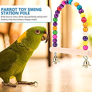YARNOW Wooden Toys Indoor Hammock Indoor Hammock Climbing Toys 2 Pcs Wooden Bid Swings Bid Limbing Swing Ng Swing Swing Toys Toys Olof Paot Bird Toy Bird Toy Bird Toy Indoor Swing