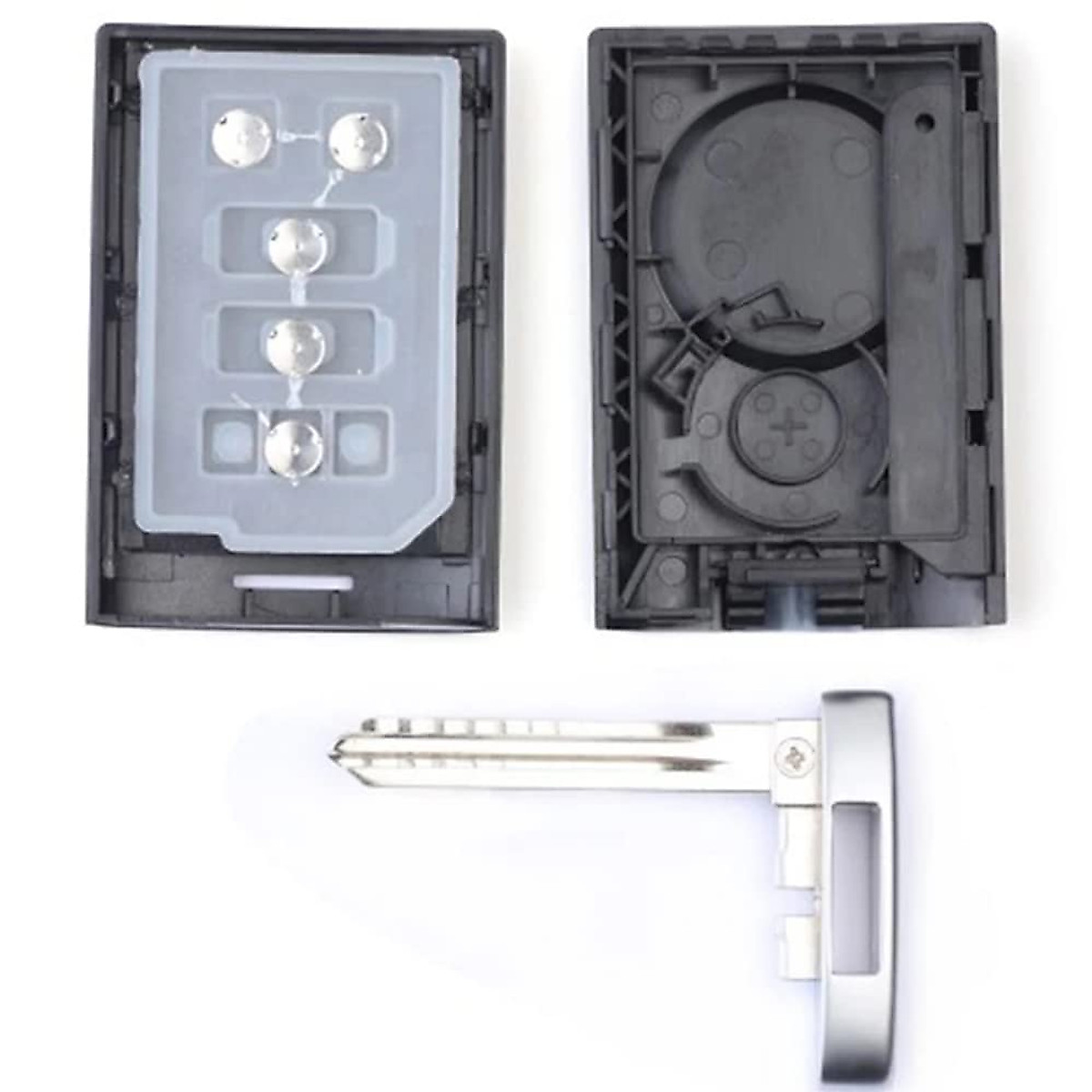 Beefunny Replacement Remote Car Key Shell Case Fob 5 Button for Cadillac CTS STS 2008-2013 M3N5WY7777A (1)