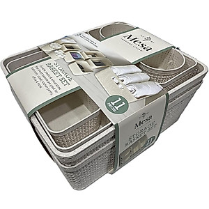 Generic mesa storage basket set