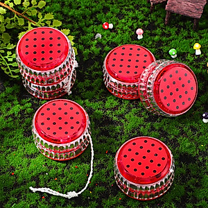 Woanger 48 Pcs LED Yoyo Light up Responsive Balls Bulk Novelty Plastic Rainbow Yoyo with Light for Girl Teens Adults Beginner Birthday Classroom Prizes Party Favors