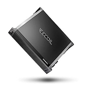 Recoil RED600-1 1320 Watts Class-D Car Audio Mono-Block Subwoofer Amplifier, 1 Ohm Stable, Remote Bass Knob Included