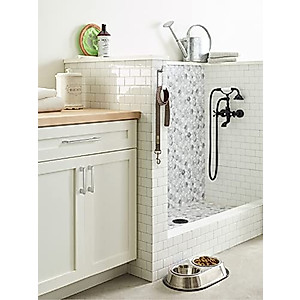 Amerock H3700926 | Bray Double Prong Decorative Wall Hook | Polished Chrome Hook for Coats, Hats, Backpacks, Bags | Hooks for Bathroom, Bedroom, Closet, Entryway, Laundry Room, Office