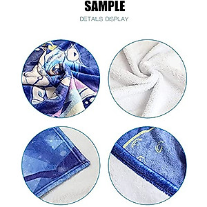 Japanese Anime Akame Ga Kill! Esdeath Flannel Throw Blanket,Household Soft Manga Printed Plush Flannel Fleece Throw Blanket
