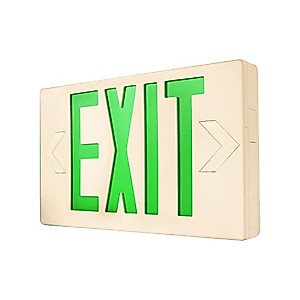 eTopLighting LED Exit Sign Emergency Light Lighting Emergency LED Light/Battery Back-up/Green Letter, AGG898