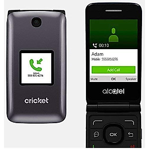 Alcatel GO Flip 2 4G LTE FlipPhone Bluetooth WiFi MP3 Camera Good for Elderly - GSM Unlocked (4 GB + 32 GB SD Bundle)