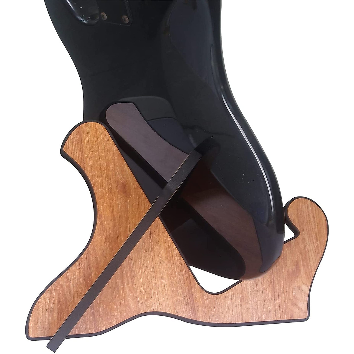 Miwayer Guitar Stand Wood Thickened Universal, with 0.12 Inch Soft Leather Ddge, Safe Non-Slip Portable Stringed Wooden Guitar Rack, Used for Acoustic, Classical, Electric Guitar, Bass